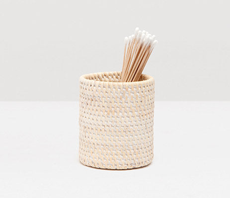 Dillon Whitewashed Rattan & Wicker Bathroom Accessories | Herringbone ...