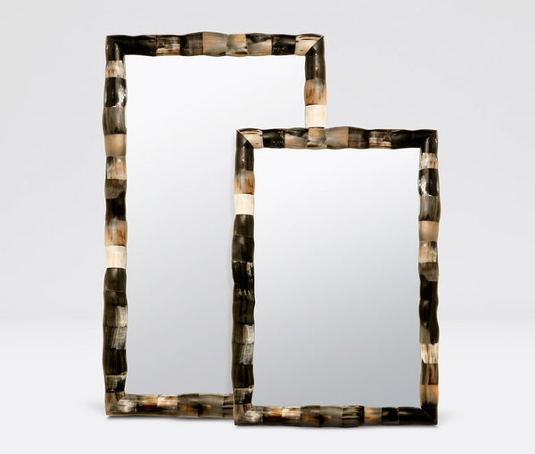 Pierren Mixed Horn Mirror | Herringbone and Company