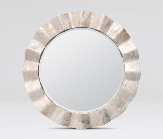 Blakely Wave Young Pen Shell Mirror | Herringbone and Company