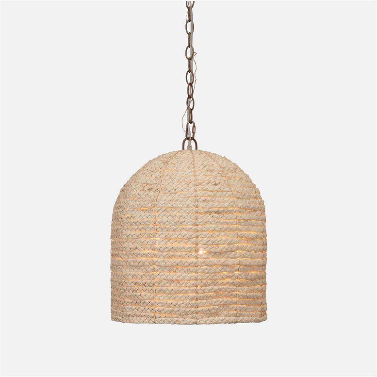 Lana Braided Raffia Basket Pendant | Herringbone and Company